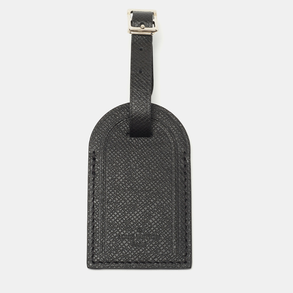 Louis Vuitton | Accessories | Louis Vuitton Black Taiga Leather Luggage ...